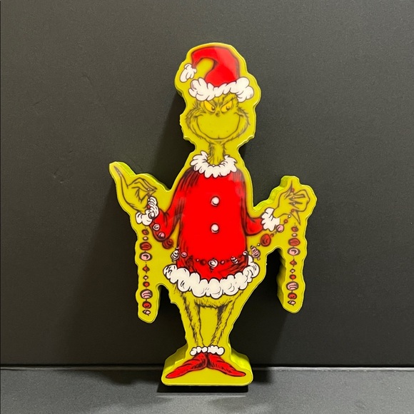 The Grinch | Holiday | Grinch Holiday Decoration In Red And Yellow ...